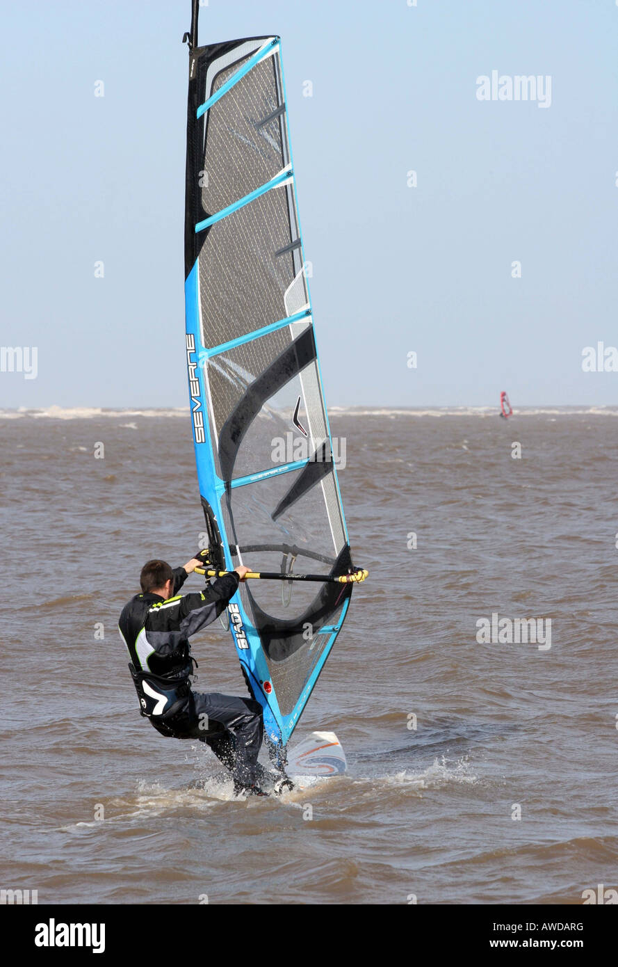 Windsurfer upright on board hi-res stock photography and images - Alamy