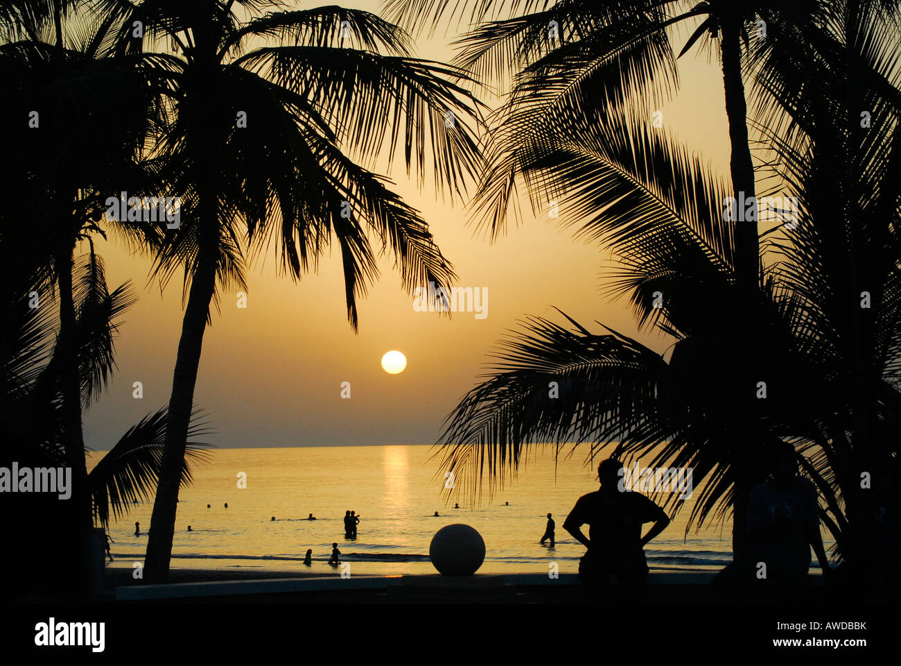 Sunset at the Gulf of Oman, Muscat, Oman Stock Photo - Alamy