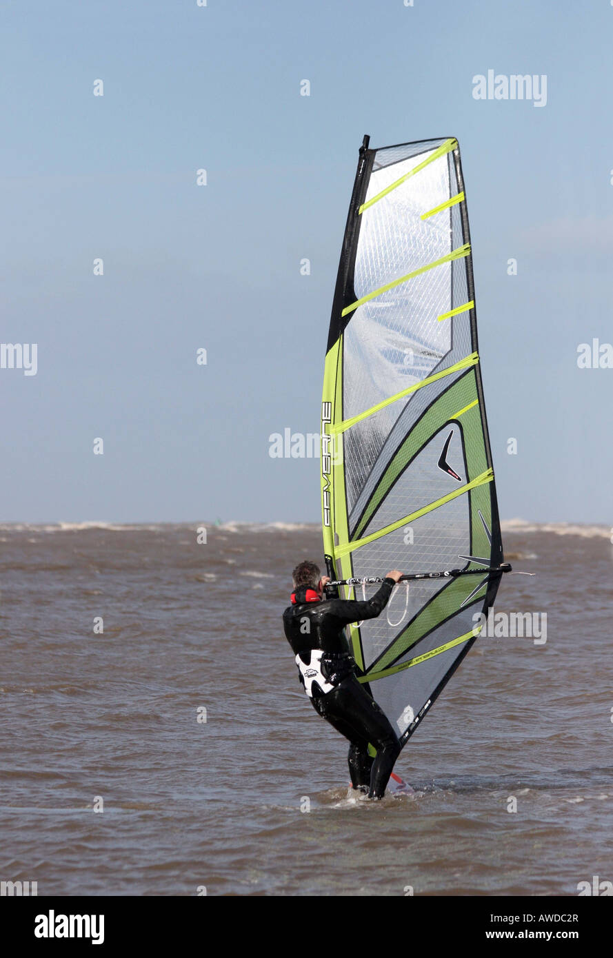 Windsurfer upright on board hi-res stock photography and images - Alamy