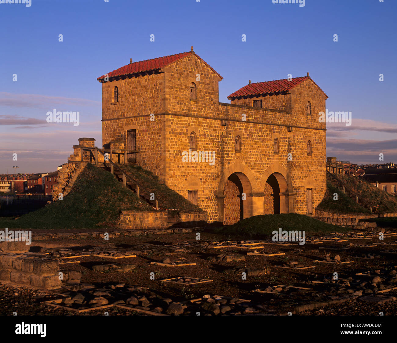 Arbeia Roman Fort in South Shields, Tyne and Wear Stock Photo - Alamy