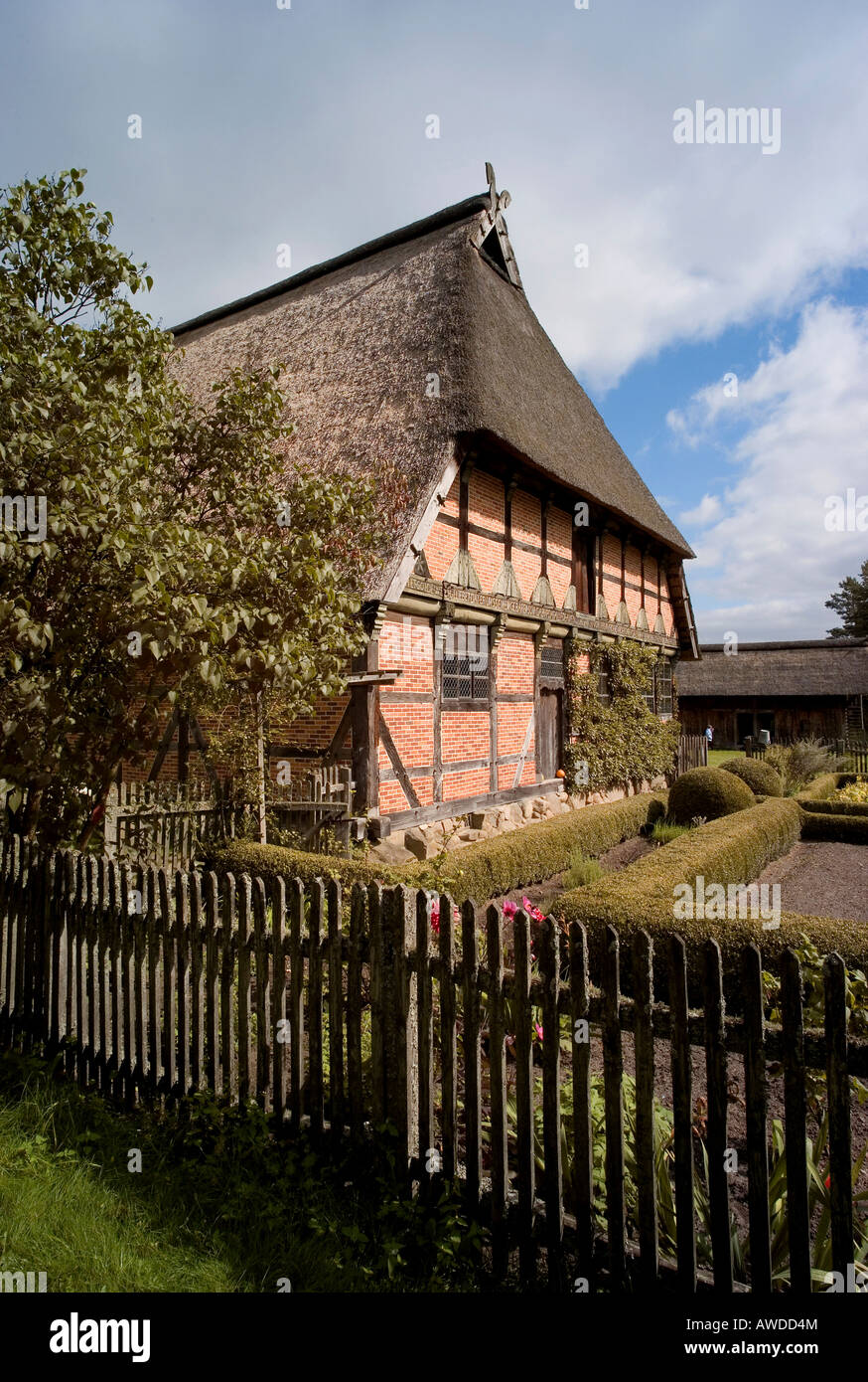 Open air museum Hoesseringen, farm-house, Uelzen, Lower Saxony, Germany ...