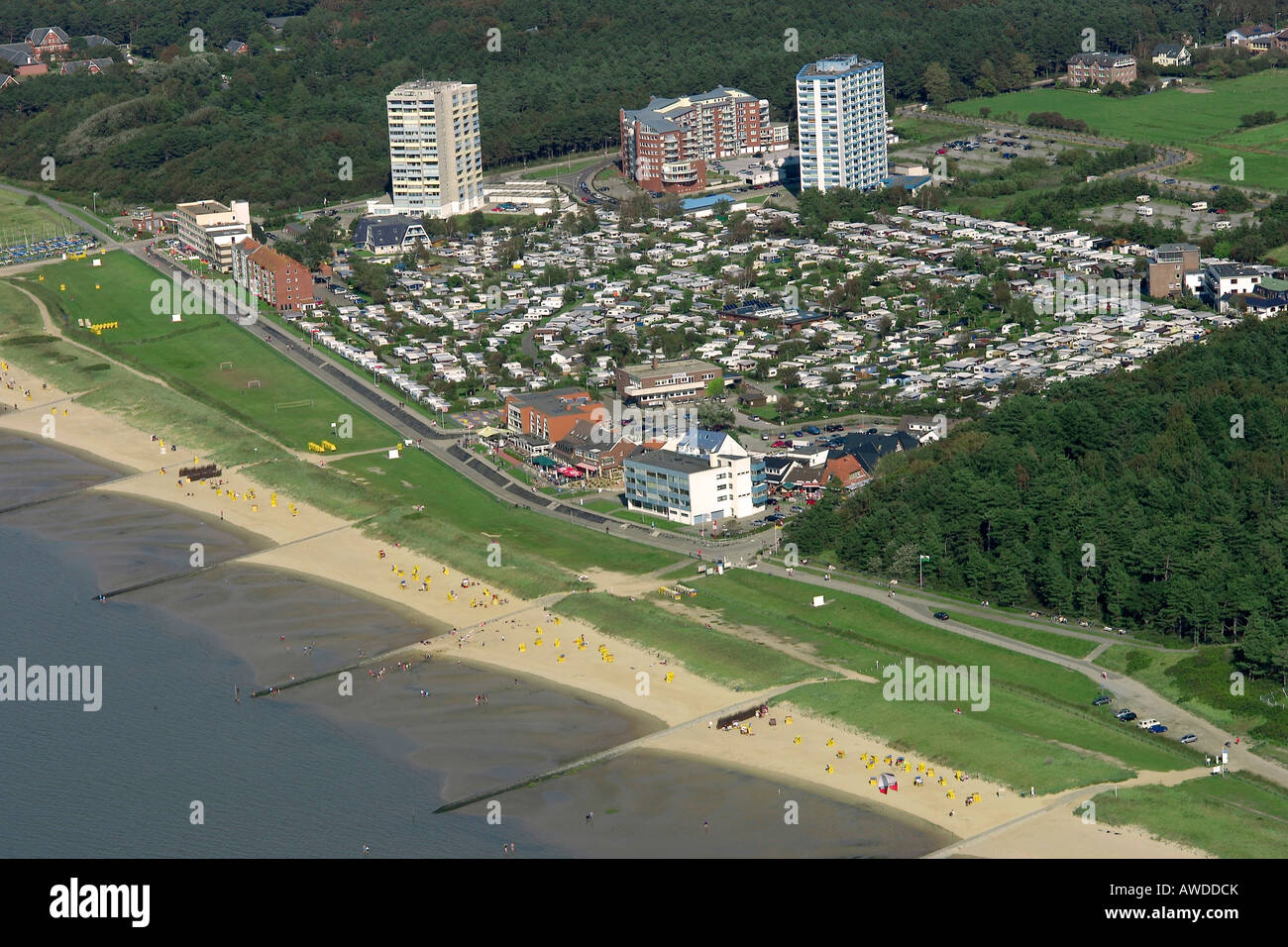 Aerial view, coast, Cuxhaven, Lower Saxony, Germany Stock Photo - Alamy