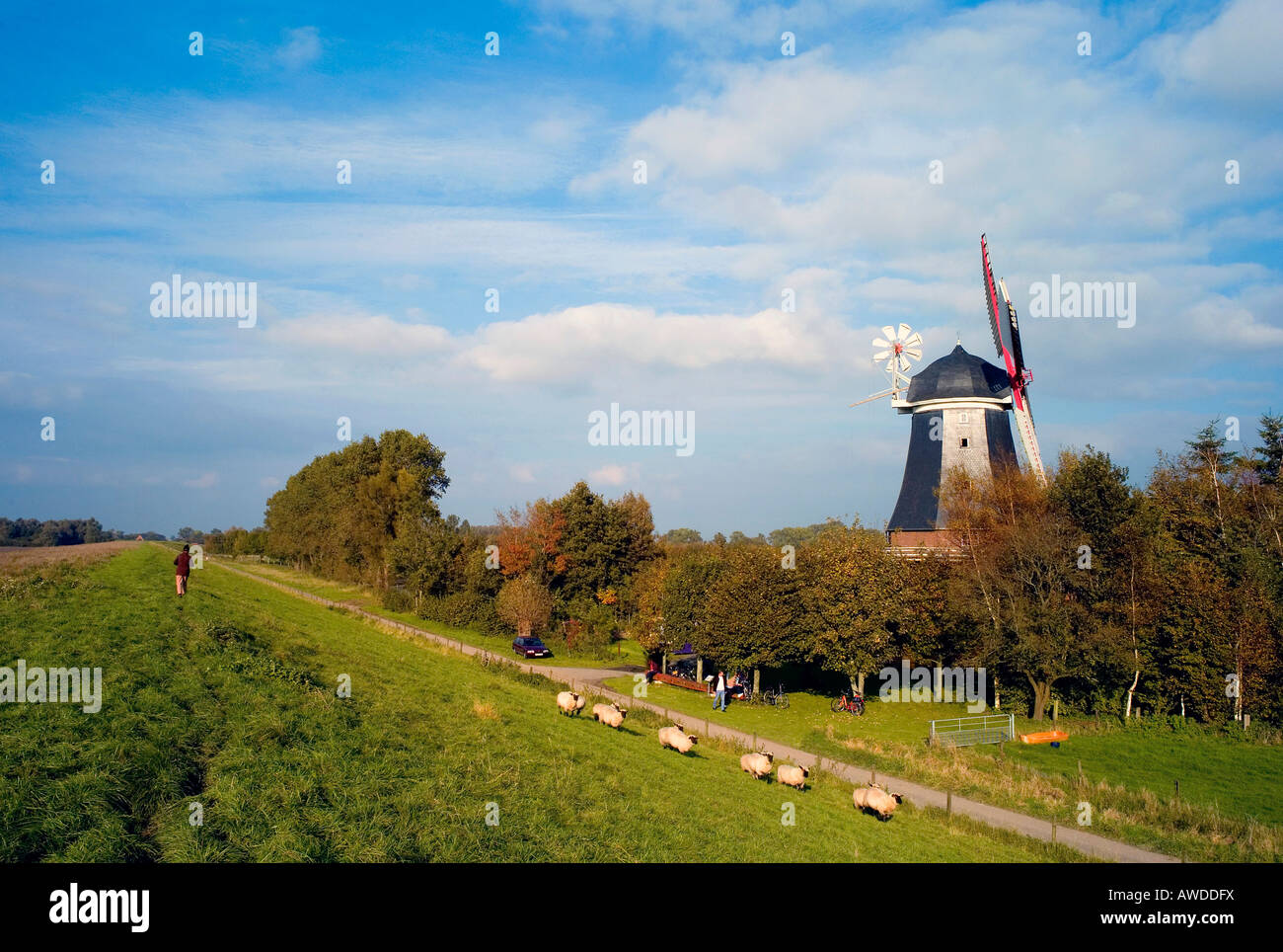 Windmill, Aschwarden, Lower Saxony, Germany Stock Photo - Alamy