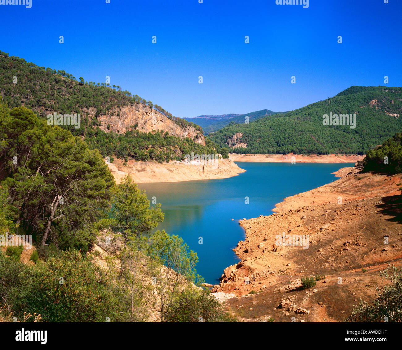 Reservoir in national park of Cazorla Andalucia Spain Stock Photo - Alamy