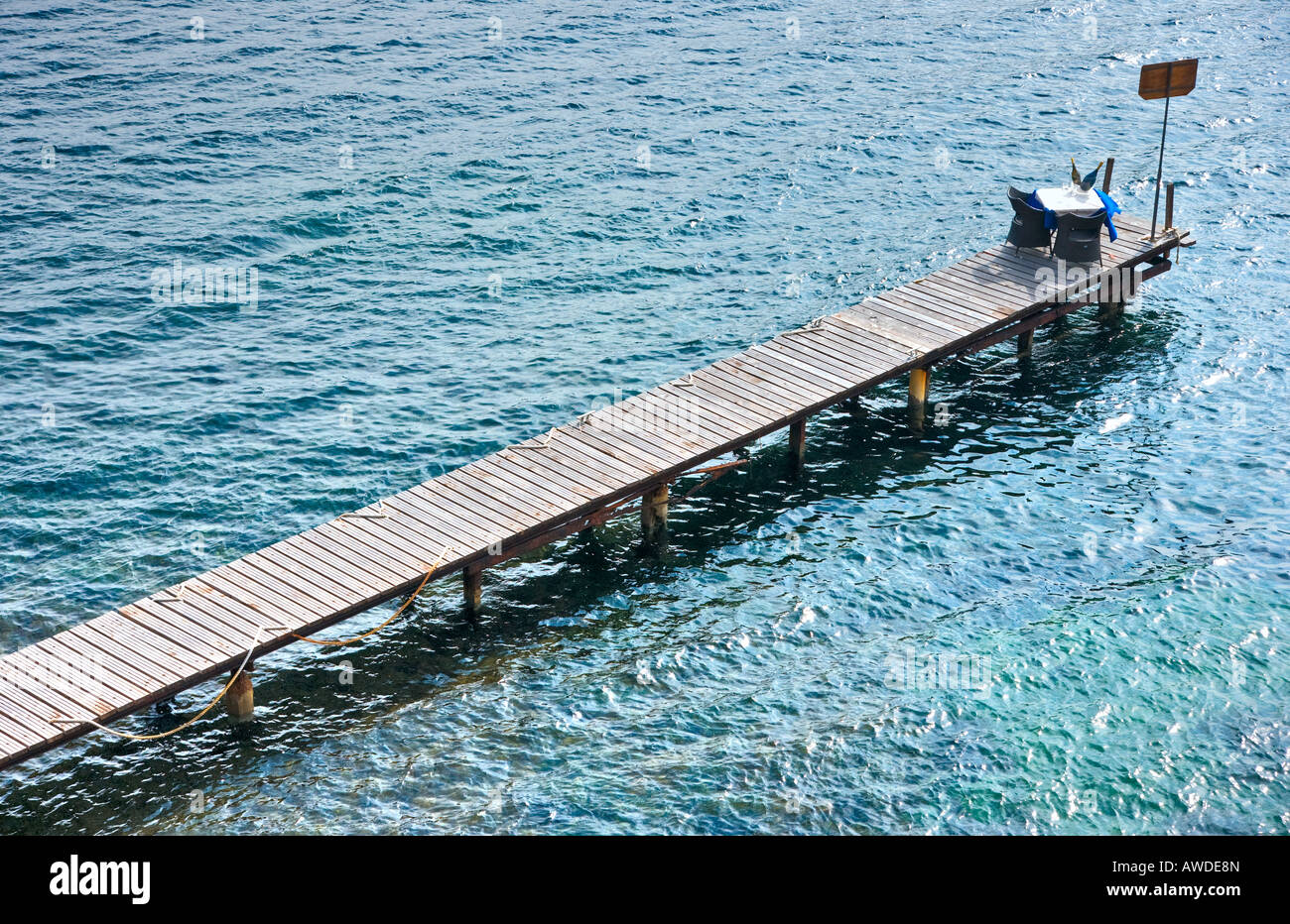 A romantic table for two on the sea Stock Photo - Alamy