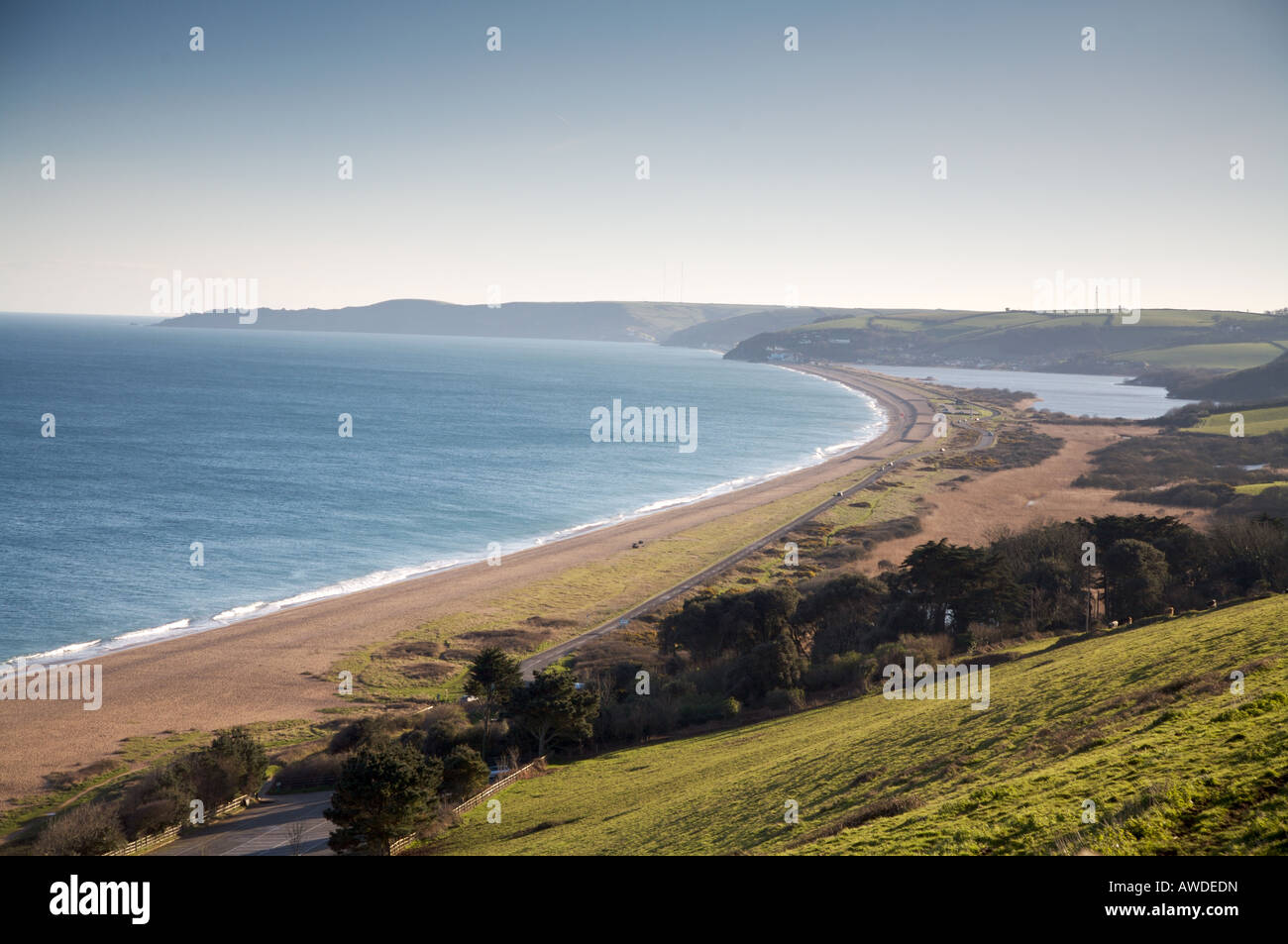Looking West to Slapton Sands Stock Photo - Alamy