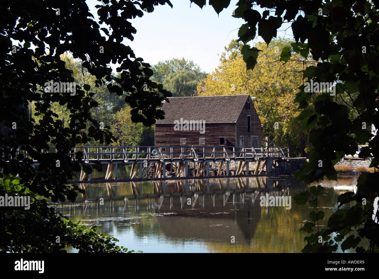 The Mill at Philipsburg Manor Sleepy Hollow New york USA Stock Photo ...