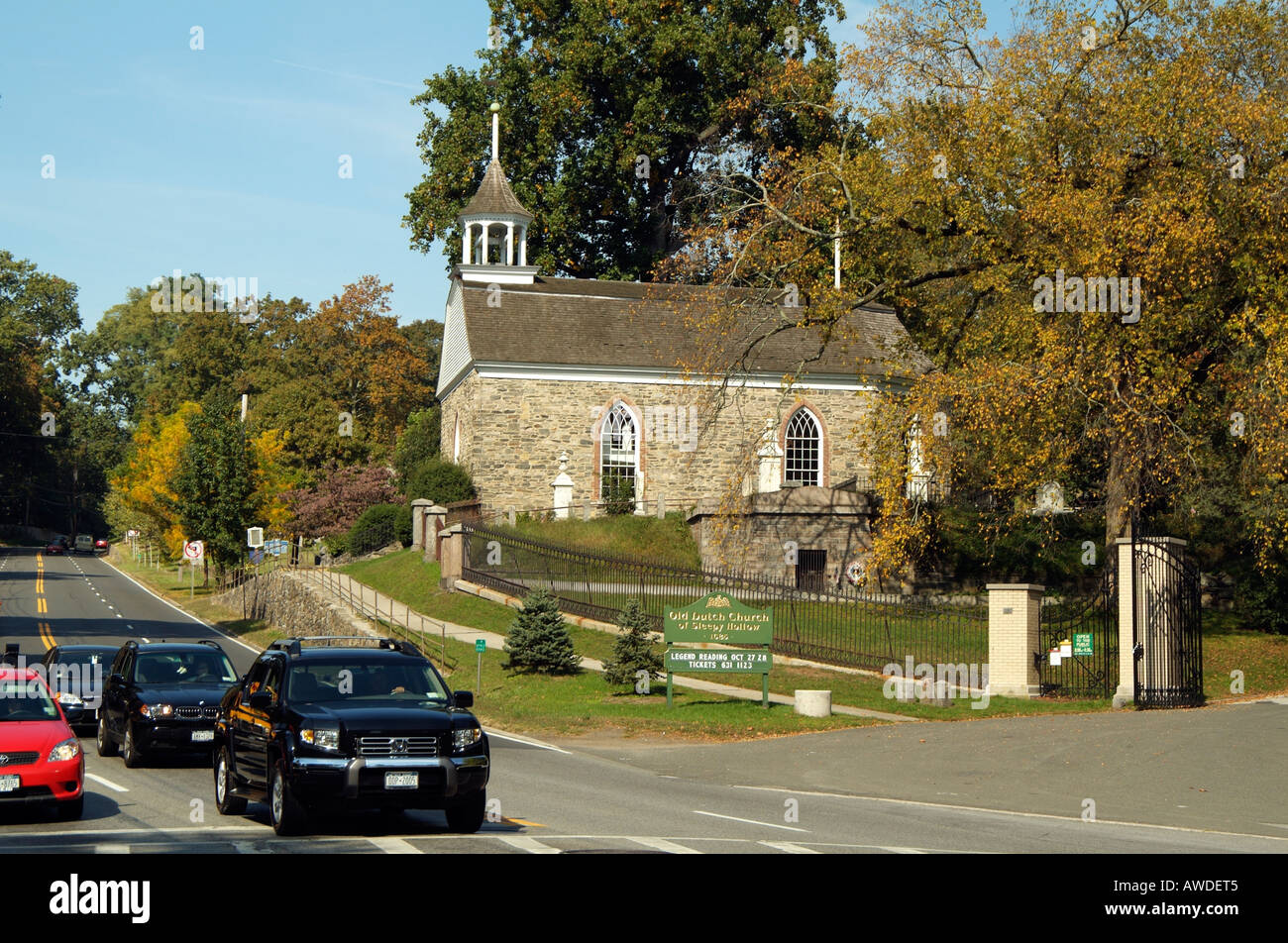 The Old Dutch Church at Sleepy Hollow New York USA Stock Photo - Alamy