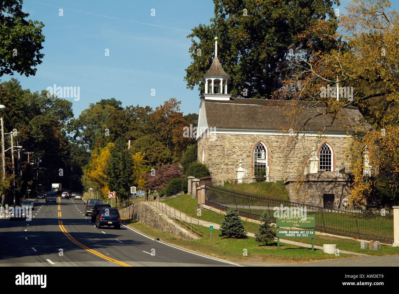 The Old Dutch Church at Sleepy Hollow New york USA Stock Photo - Alamy