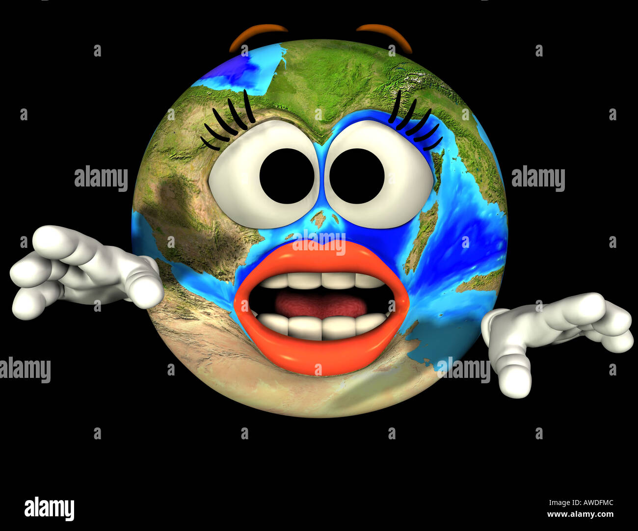 Planet erde cartoon hi-res stock photography and images - Alamy