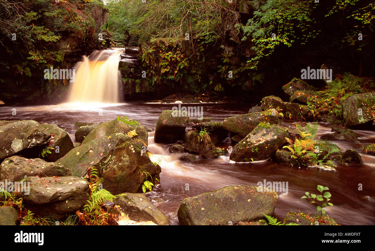 Thomason Foss waterfall Stock Photo - Alamy