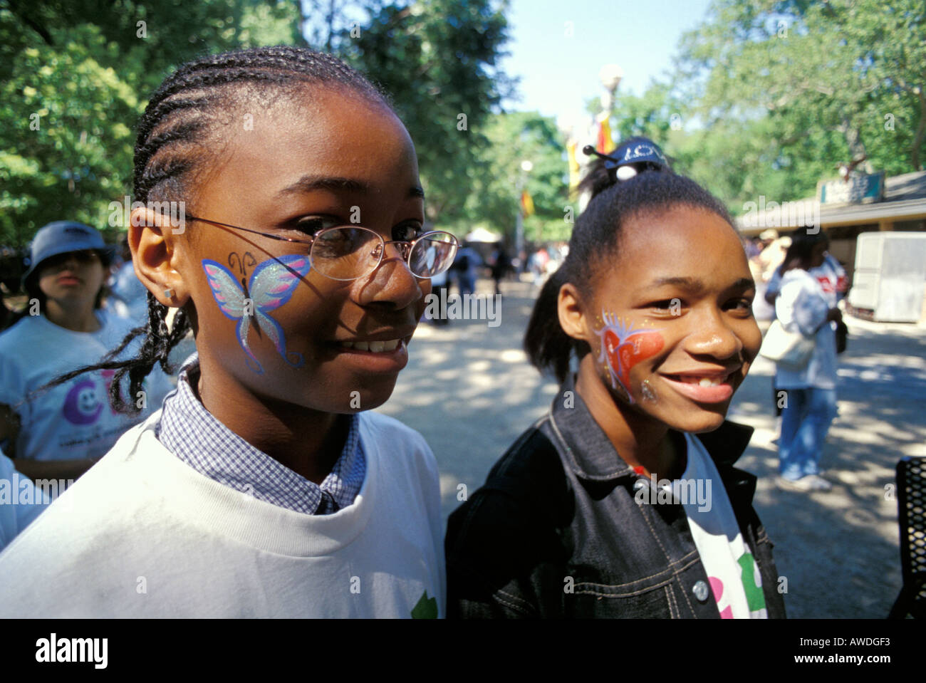Philadelphia PA Pennsylvania zoo 2 two teen age teenager females Stock ...