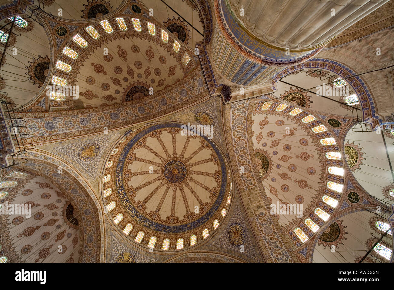 Interior of Blue Mosque, Istanbul, Turkey Moschee Stock Photo - Alamy