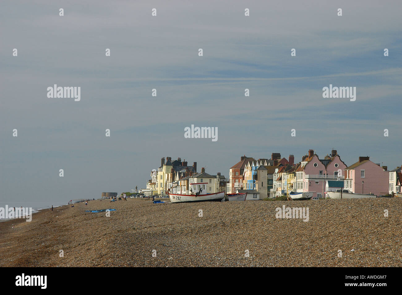 Aldeburgh Beach and houses, Suffolk, England, UK Stock Photo - Alamy