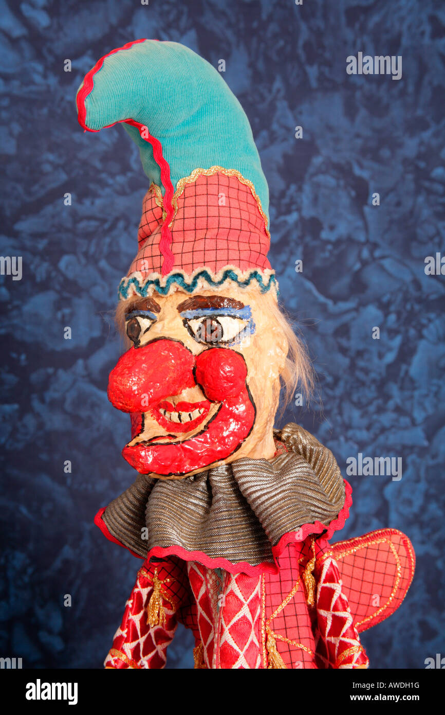 Traditional Punch hand puppet with tall hat and hunchback, from Punch ...