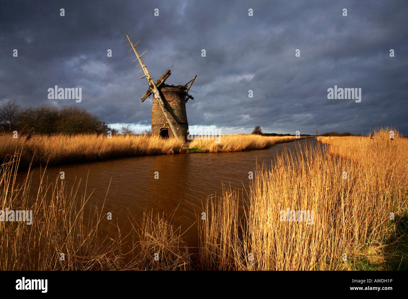 The remains of Brograve Drainage Mill / Windmill on the Horsey Estate ...