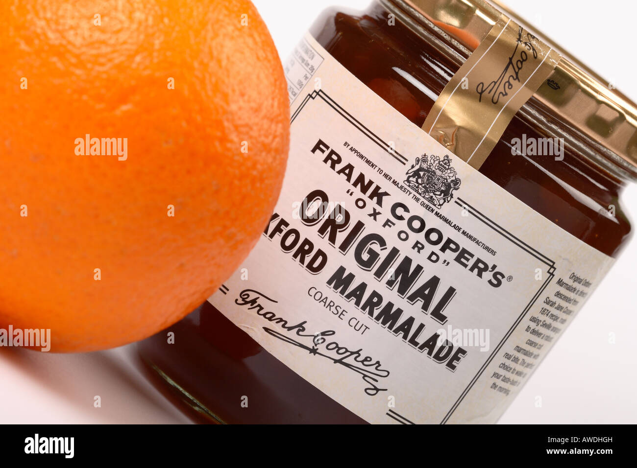 Frank Cooper Original Oxford orange marmalade coarse cut jar Stock ...