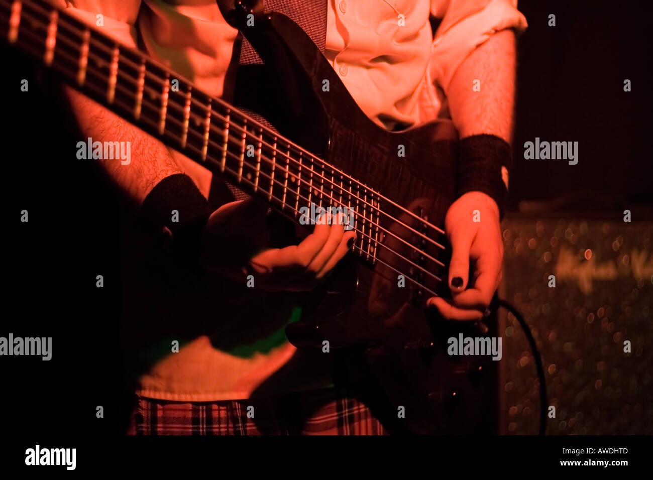 Guitarist (Front View Stock Photo - Alamy