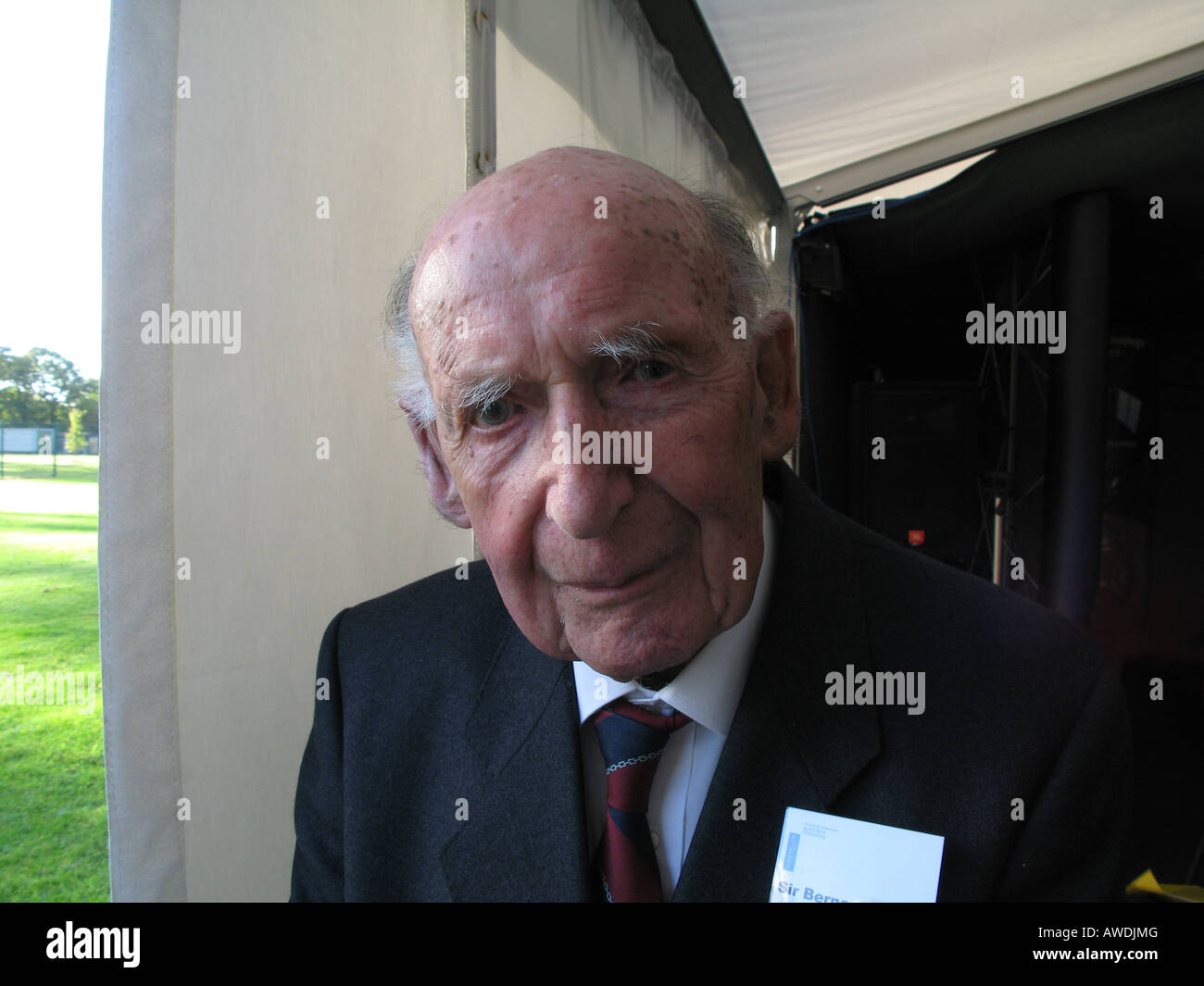 Astronomer Sir Bernard Lovell (helped by Prof Phil Diamond Director ...