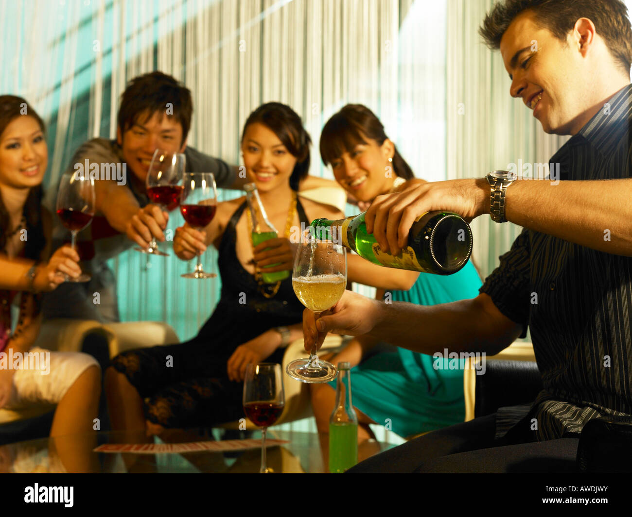 young professionals having party Stock Photo - Alamy