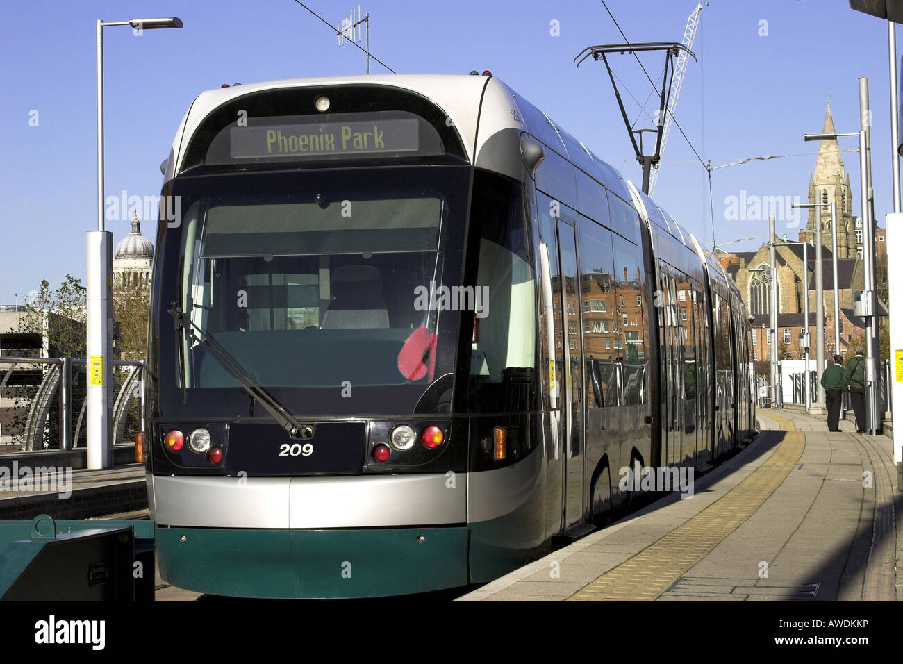 Nottingham tram station hi-res stock photography and images - Alamy