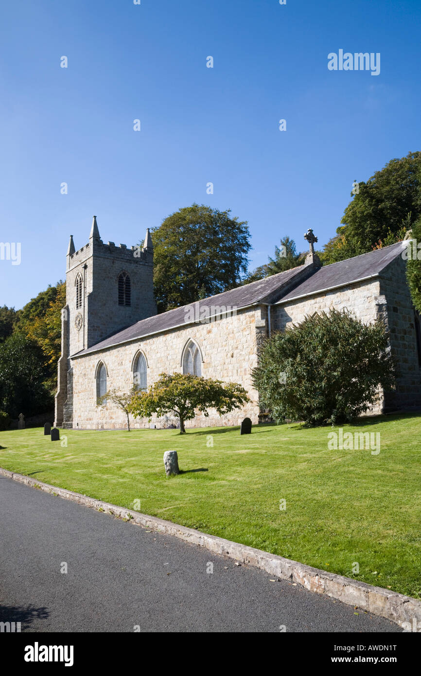 Llangefni Anglesey North Wales UK Parish Church of St Cyngar side of ...