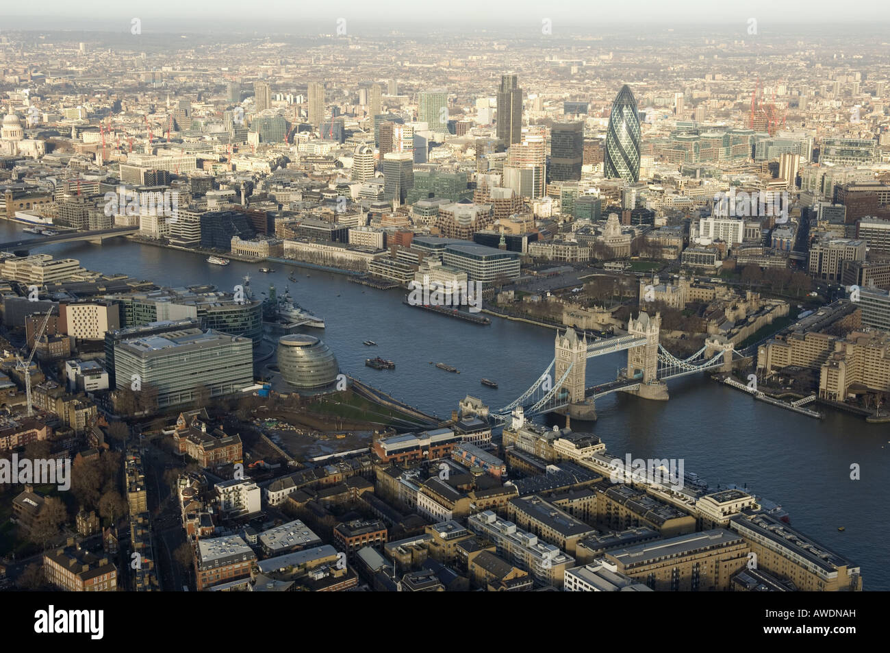 The City of London aerial view Stock Photo - Alamy