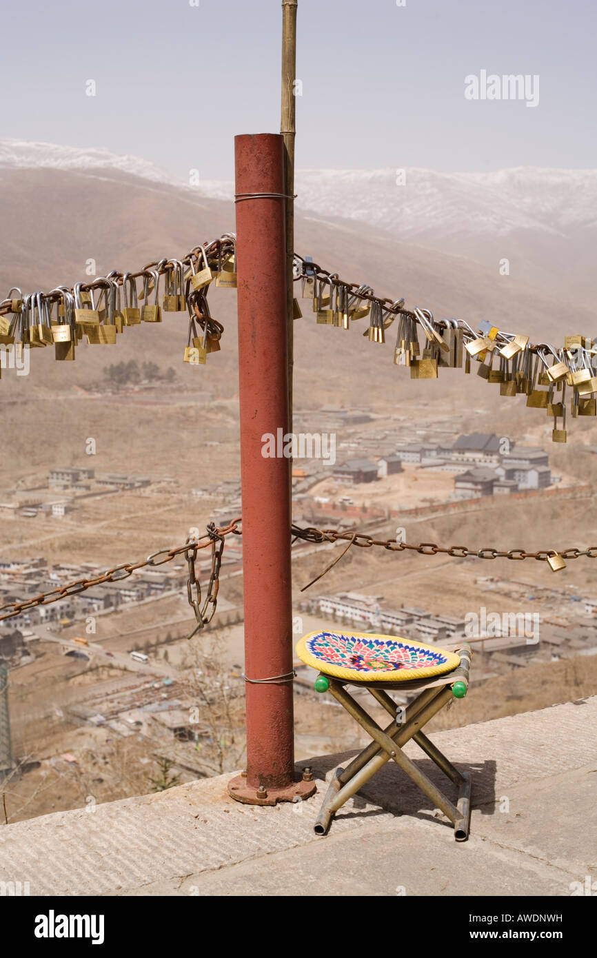Padlocks used as an offering to bring bind two people together. Wutai ...