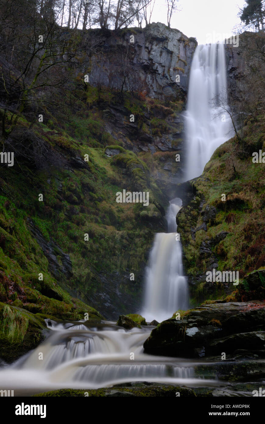 Pistyll rhaeadr waterfalls, wales hi-res stock photography and images ...