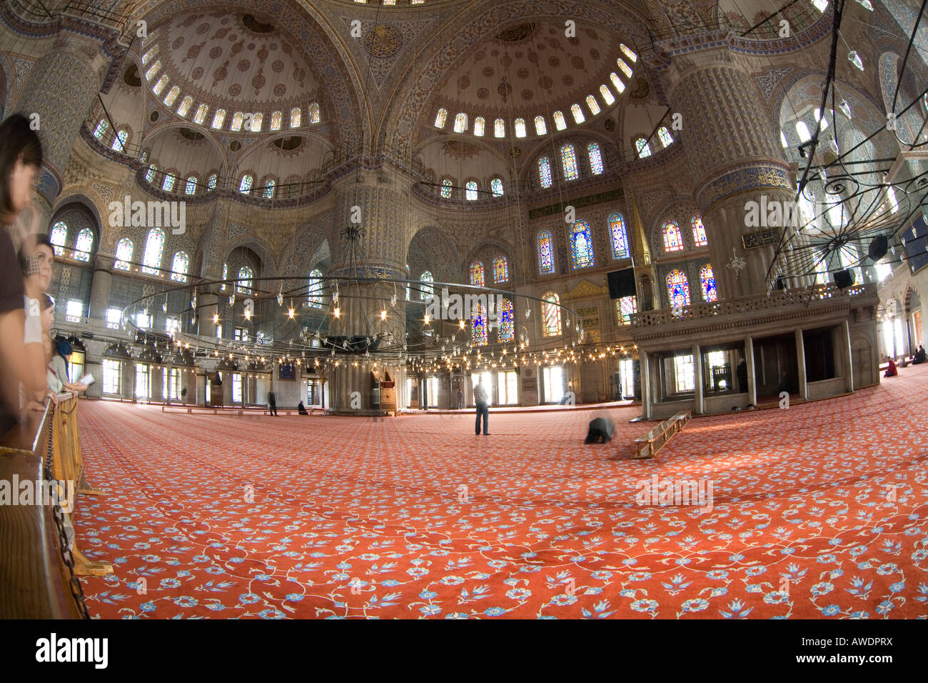 Interior of Blue Mosque, Istanbul, Turkey Moschee Stock Photo - Alamy