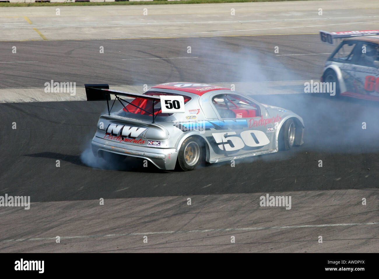 National hot rod race car spinning Stock Photo - Alamy