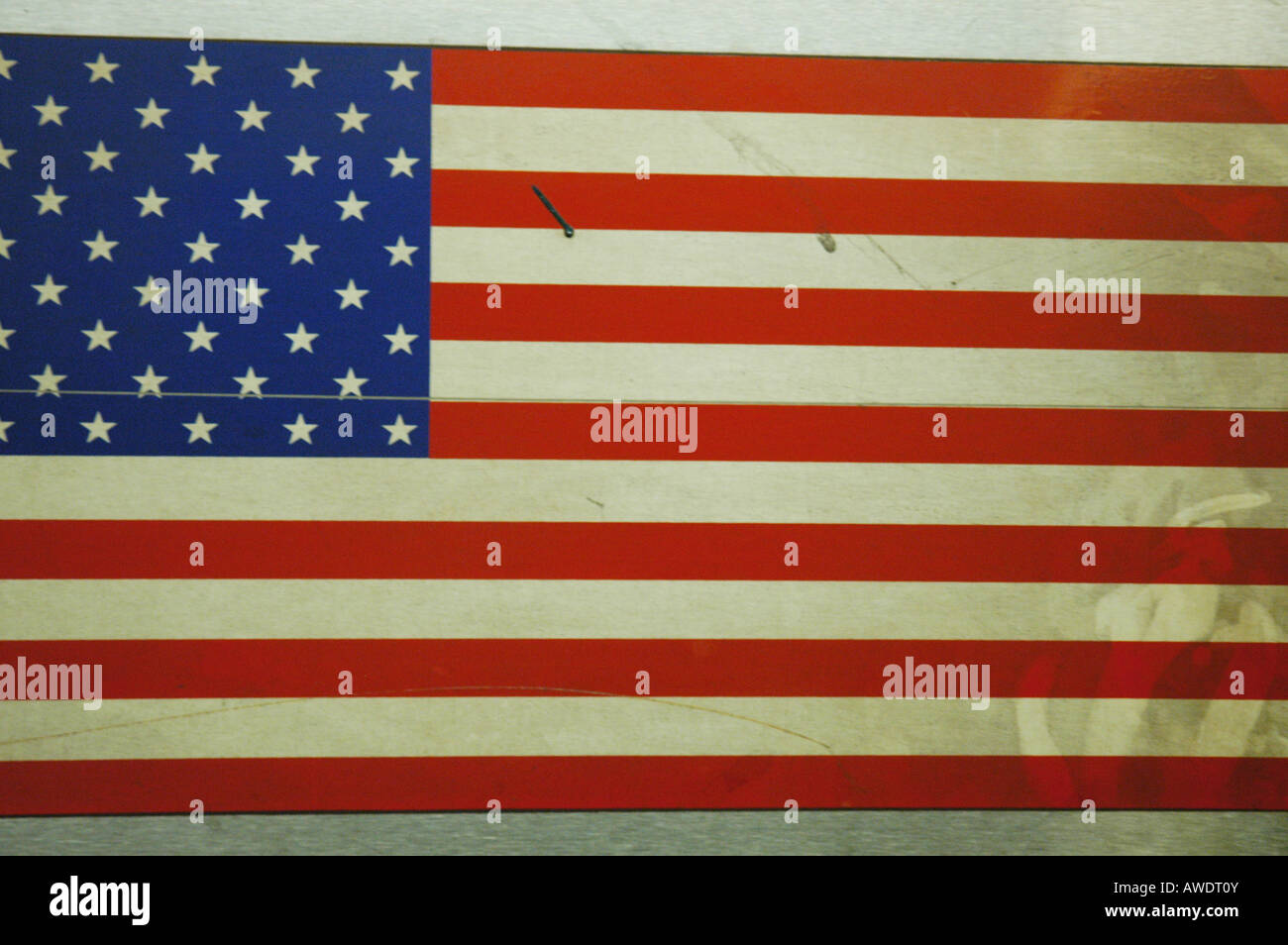 Dirty American flag New York USA Stock Photo - Alamy