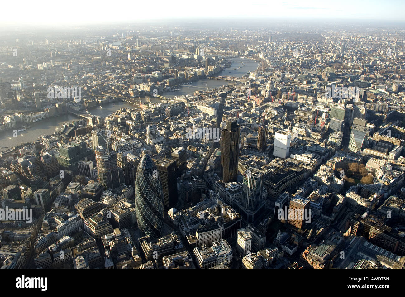 The City of London aerial view Stock Photo - Alamy