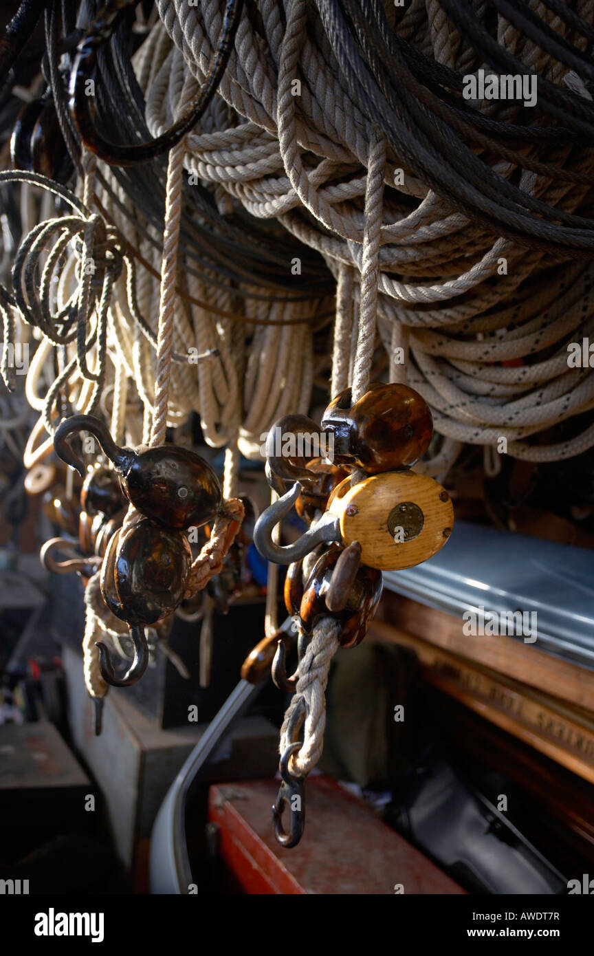 Wood Workshop at the Hunters traditional sailing boat yard on the ...