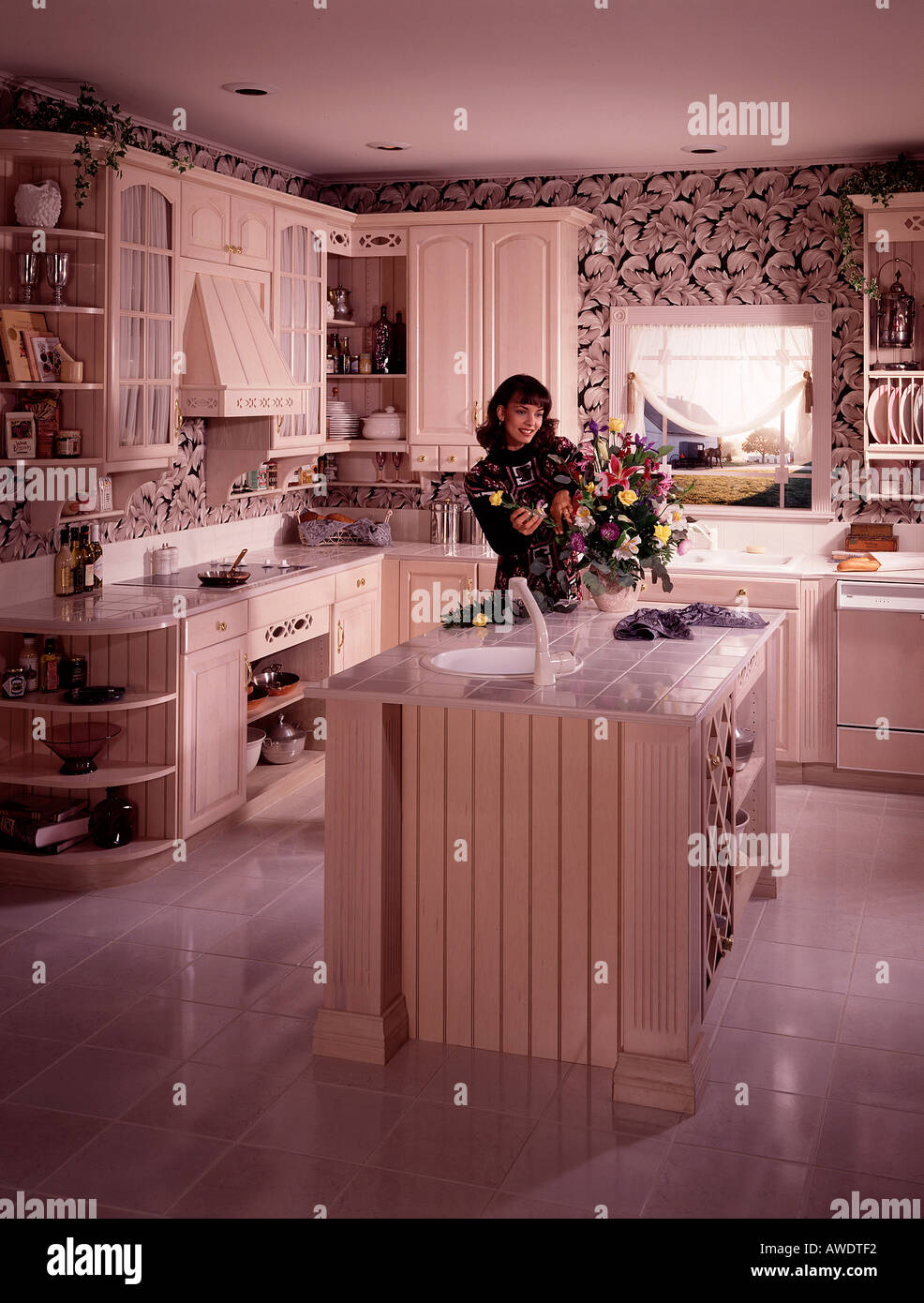 housewife homemaker mother 1 one female kitchen editorial Stock Photo ...