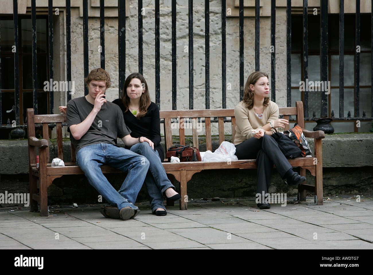 Oxford city centre student have rest relax education learn study teach ...