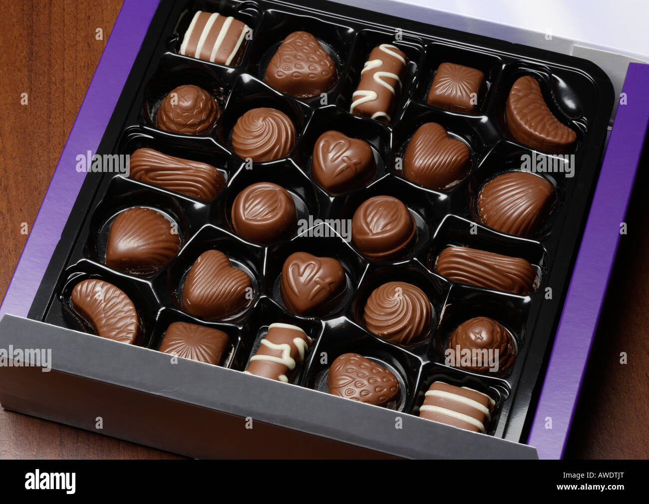 Box of chocolates Stock Photo - Alamy