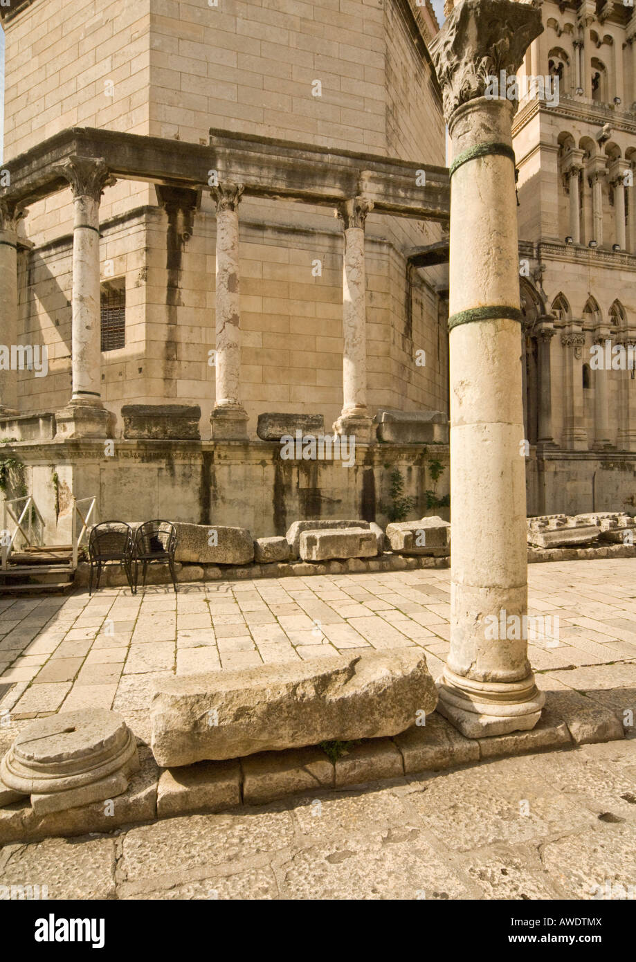 Roman remains at Split, Croatia Stock Photo - Alamy