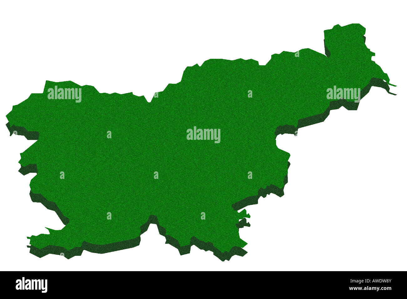 Outline map of Slovenia Stock Photo - Alamy