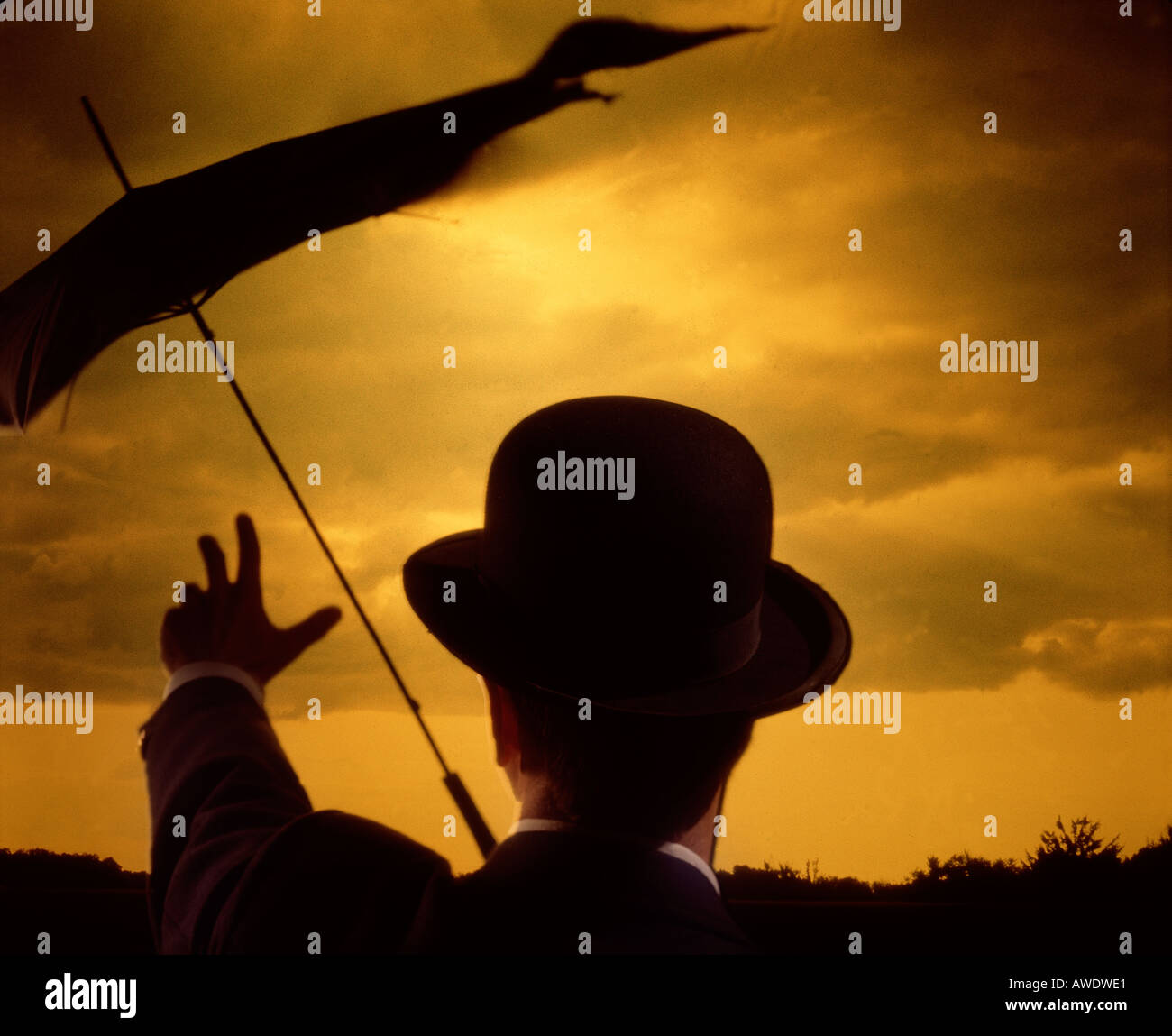 Man male bowler hat hi-res stock photography and images - Alamy