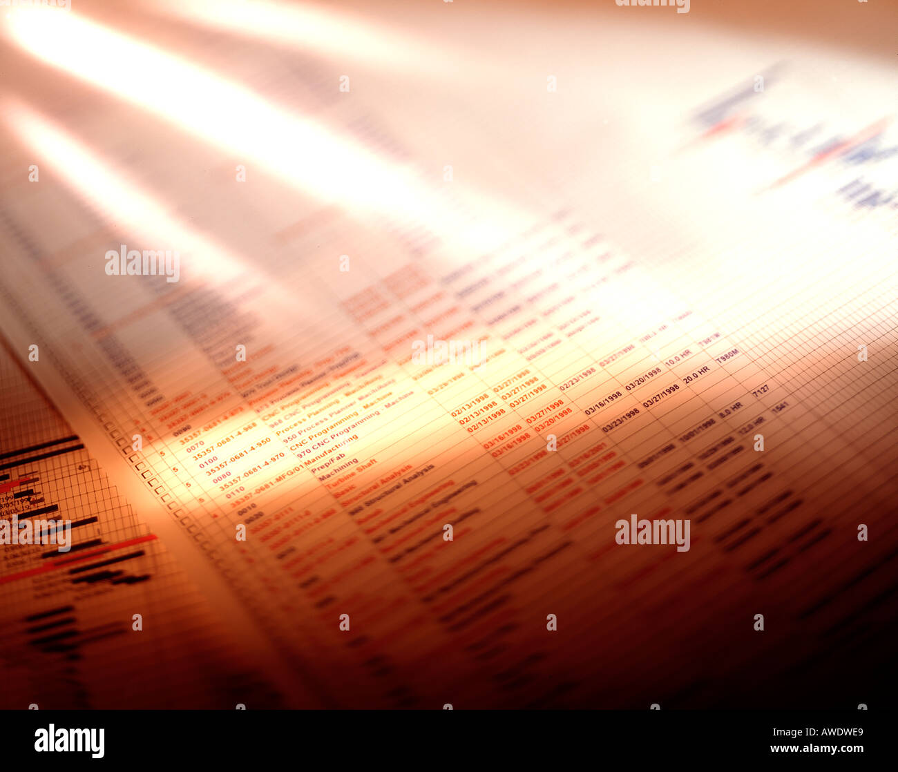 computer data sheet Stock Photo - Alamy