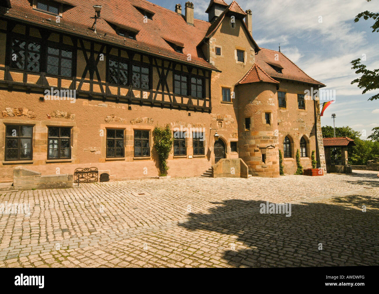 Altenburg Castle is built on the highest of the seven hills surrounding ...