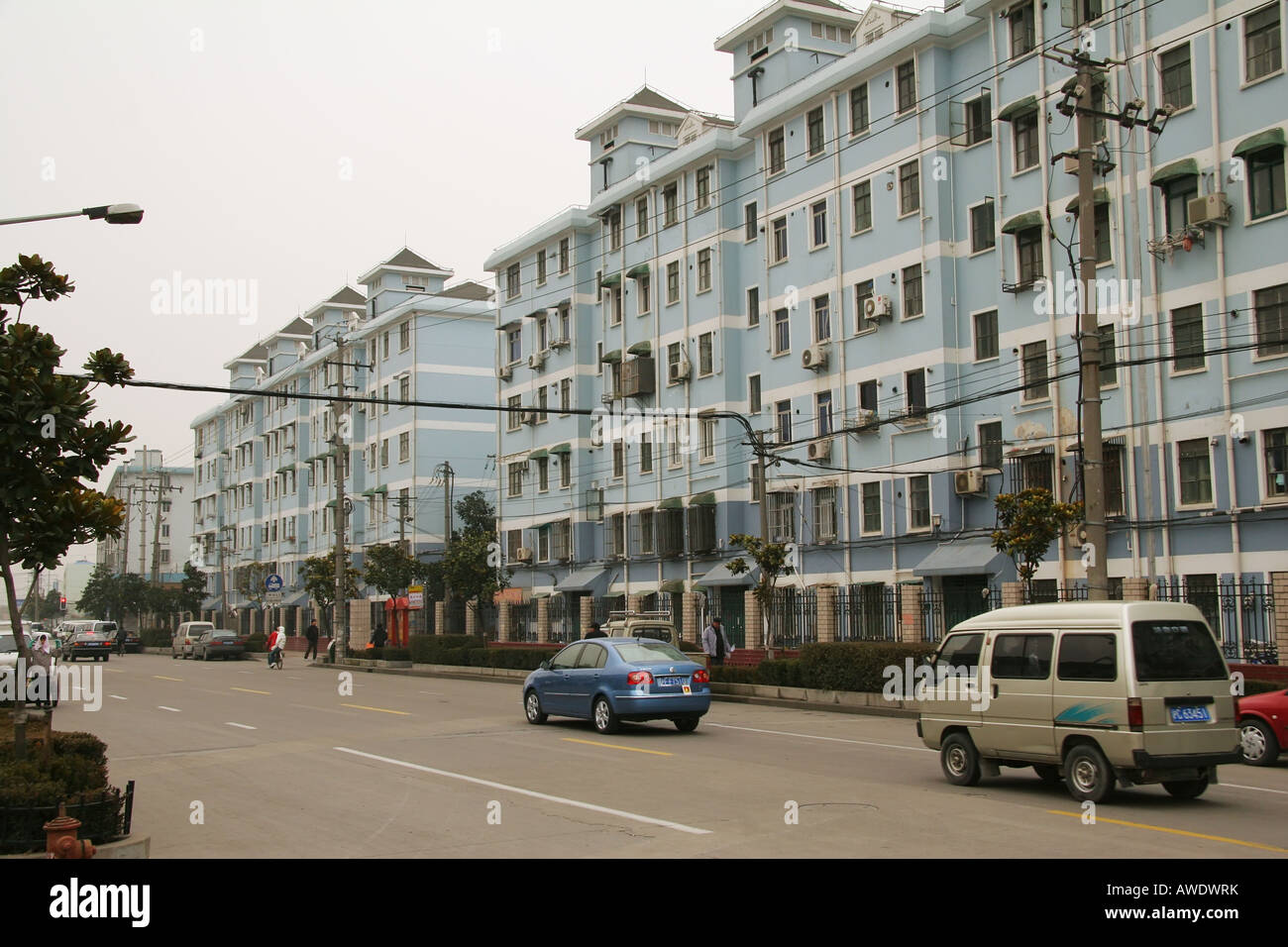 Apartment complex in Shanghai China Stock Photo - Alamy