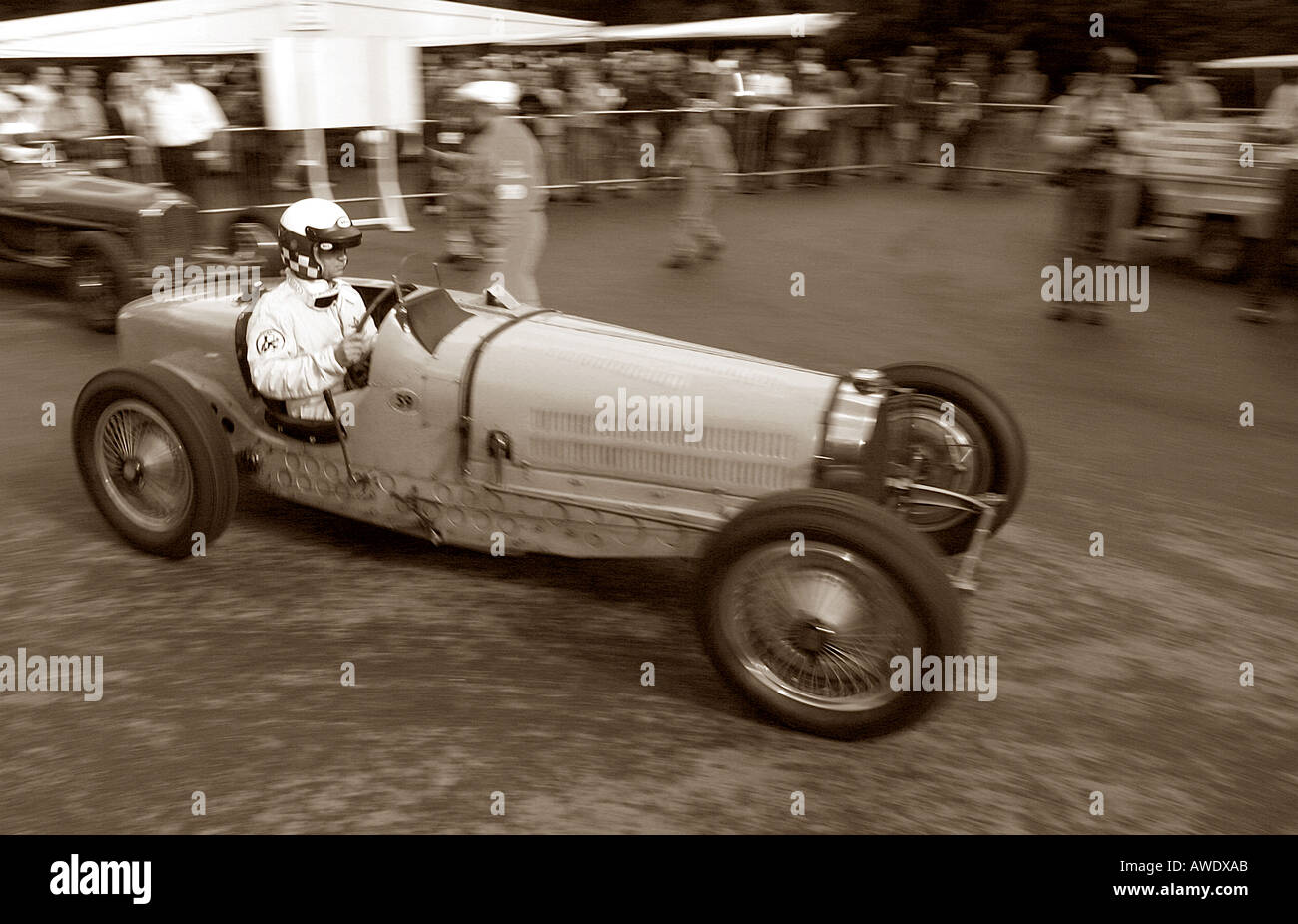 1922 Bugatti Type 29 leaves paddock at Goodwood Festival of Speed ...