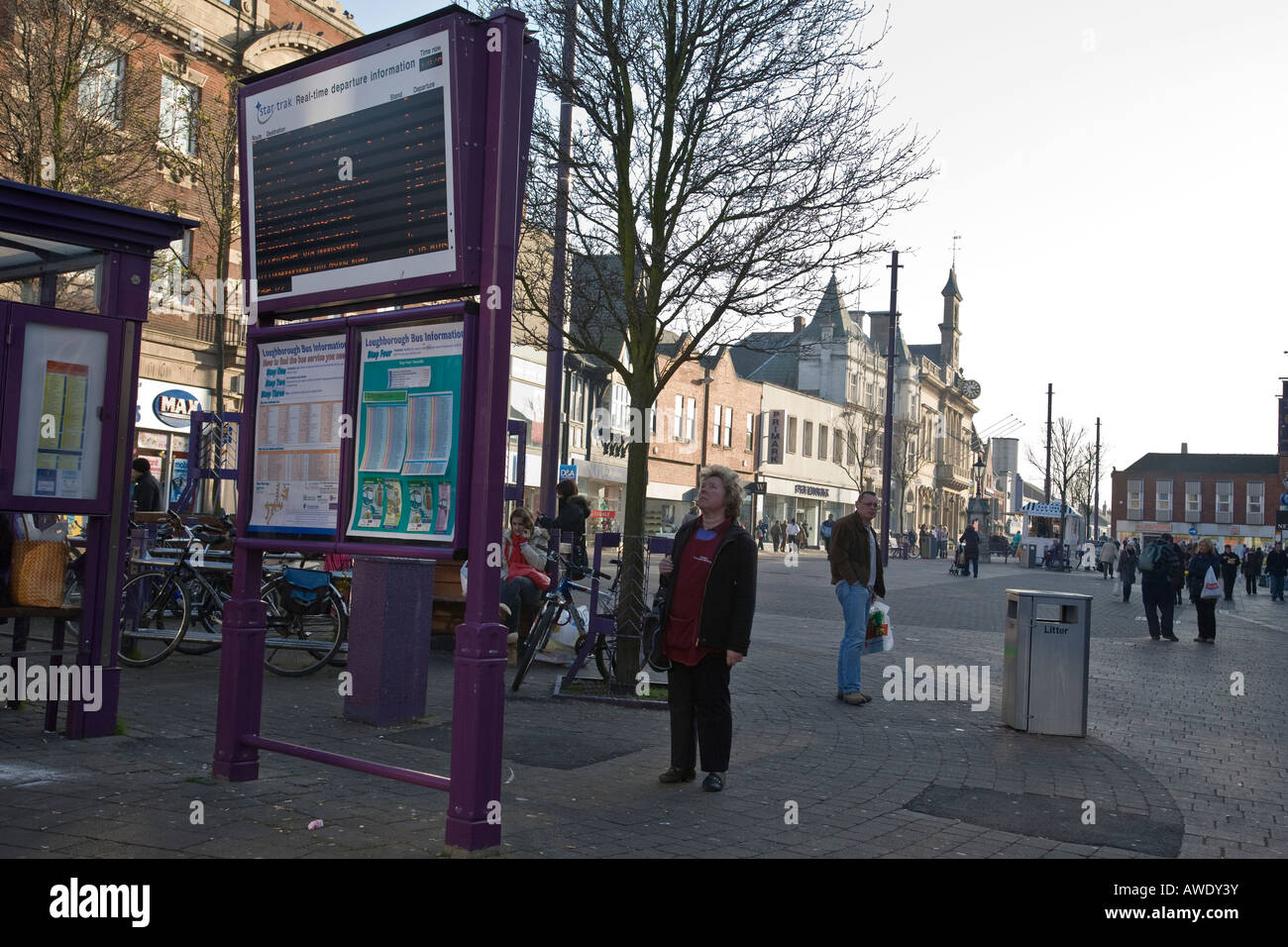 Bus timetable board hi-res stock photography and images - Alamy