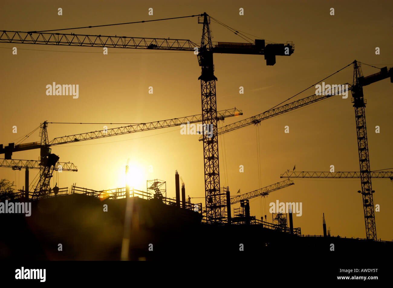 Five cranes hi-res stock photography and images - Alamy