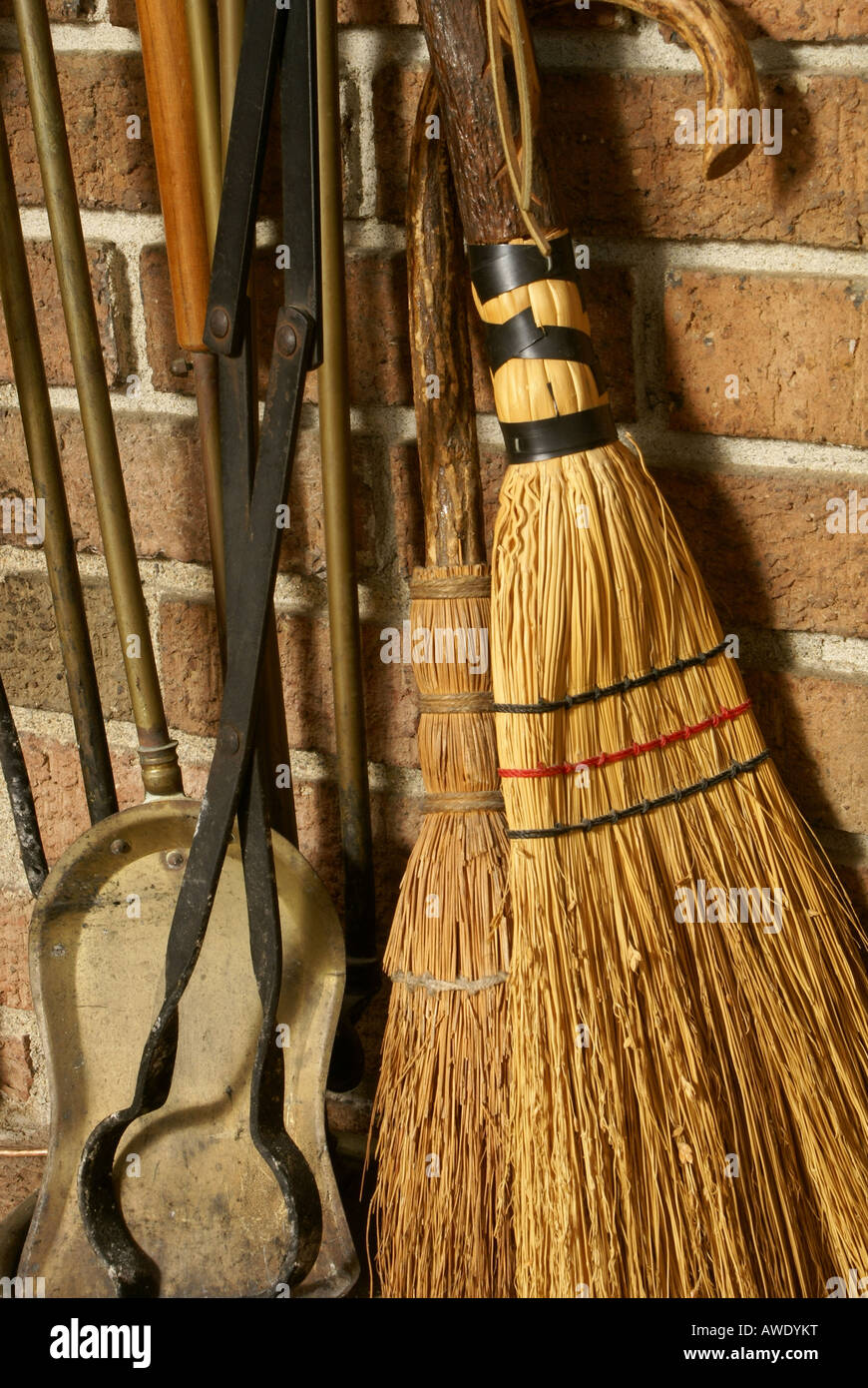 Fireplace broom hi-res stock photography and images - Alamy