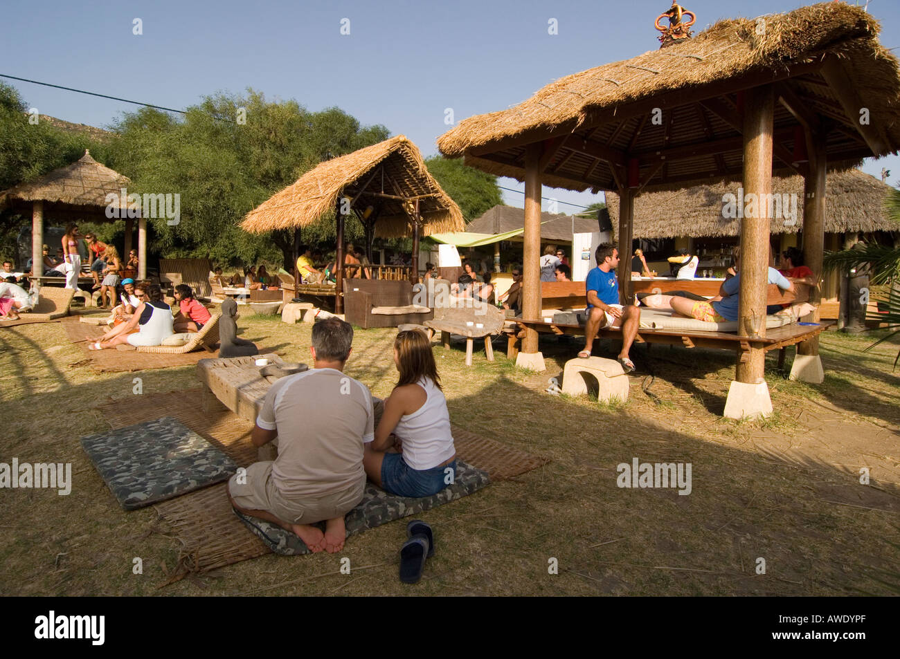 Explora beach bar, Tarifa, Cadiz, Andalucia, Spain Stock Photo - Alamy