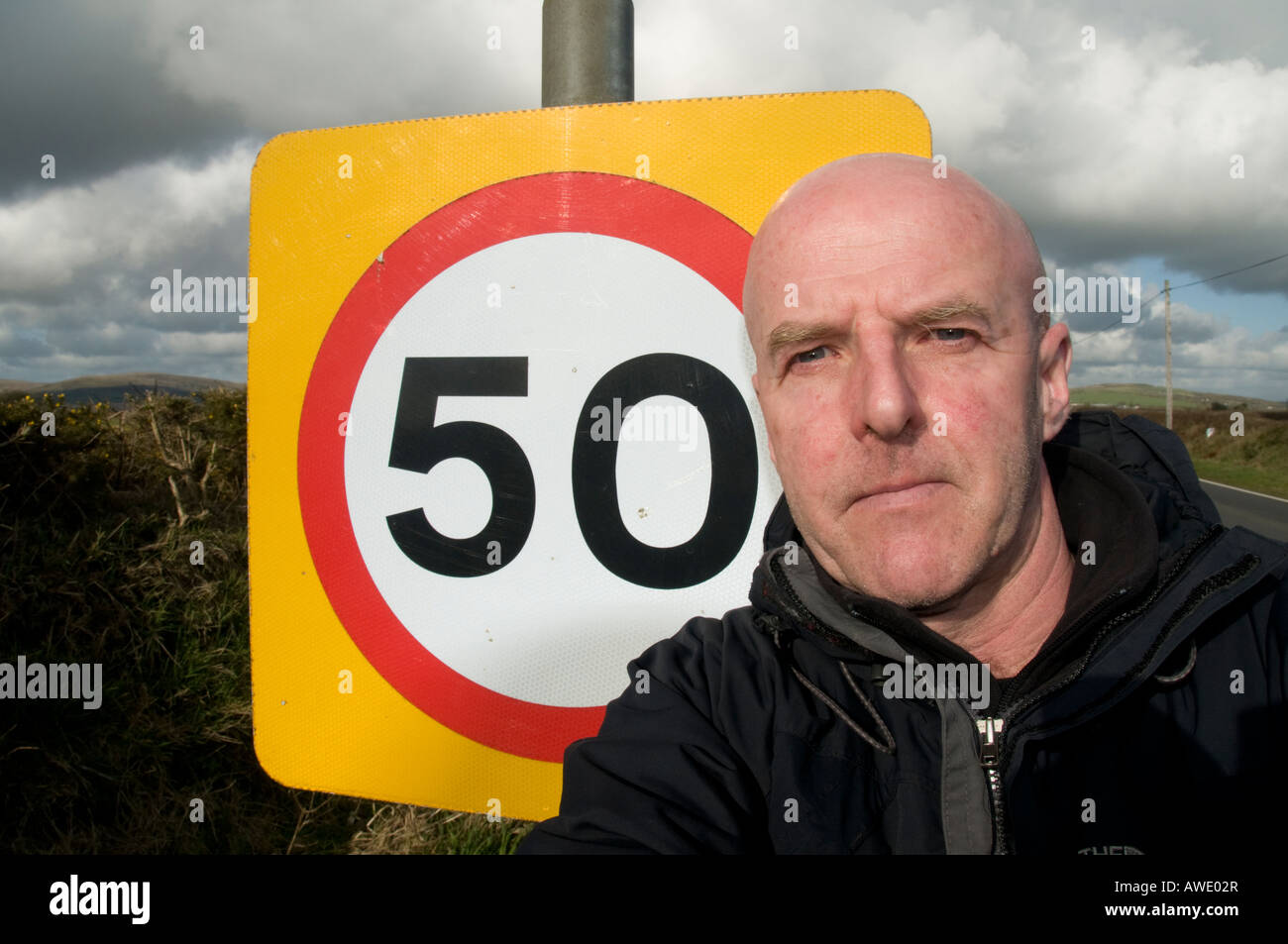 Man standing 50 mile per hi-res stock photography and images - Alamy