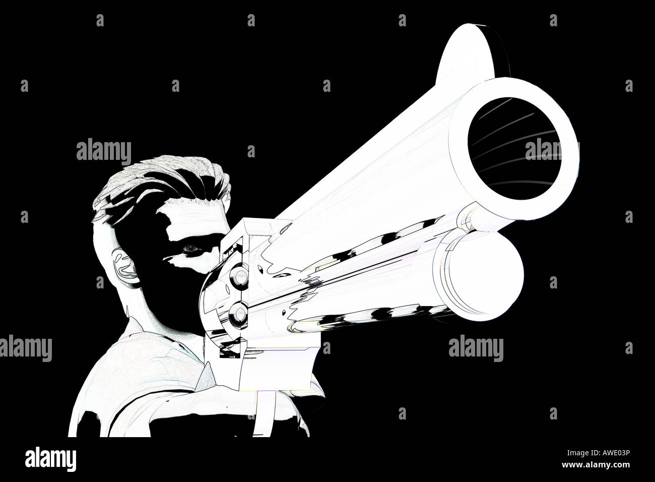 Police man with a revolver hi-res stock photography and images - Alamy